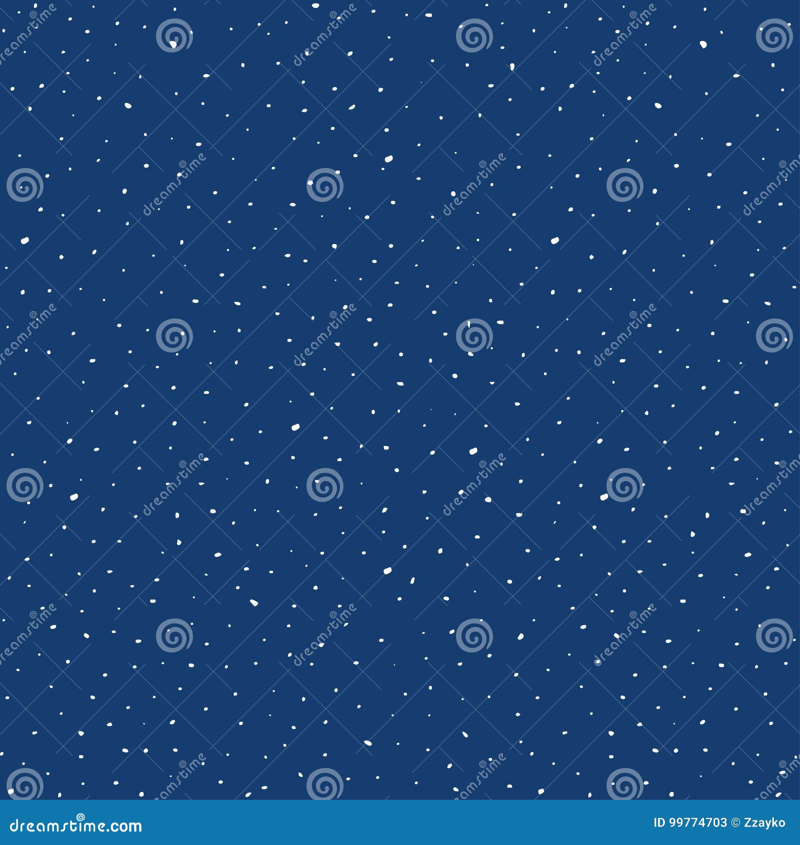 Cosmic Space Pattern with Stars, Night Starry Sky. Falling Snow on Dark ...