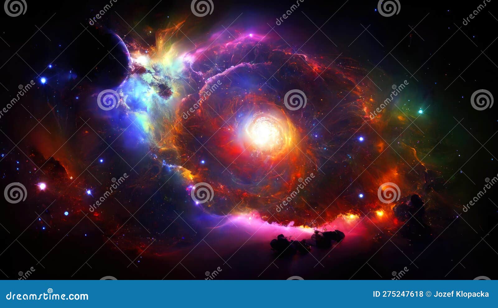 Cosmic Space and Stars, Cosmic Abstract Background. Generative Ai ...