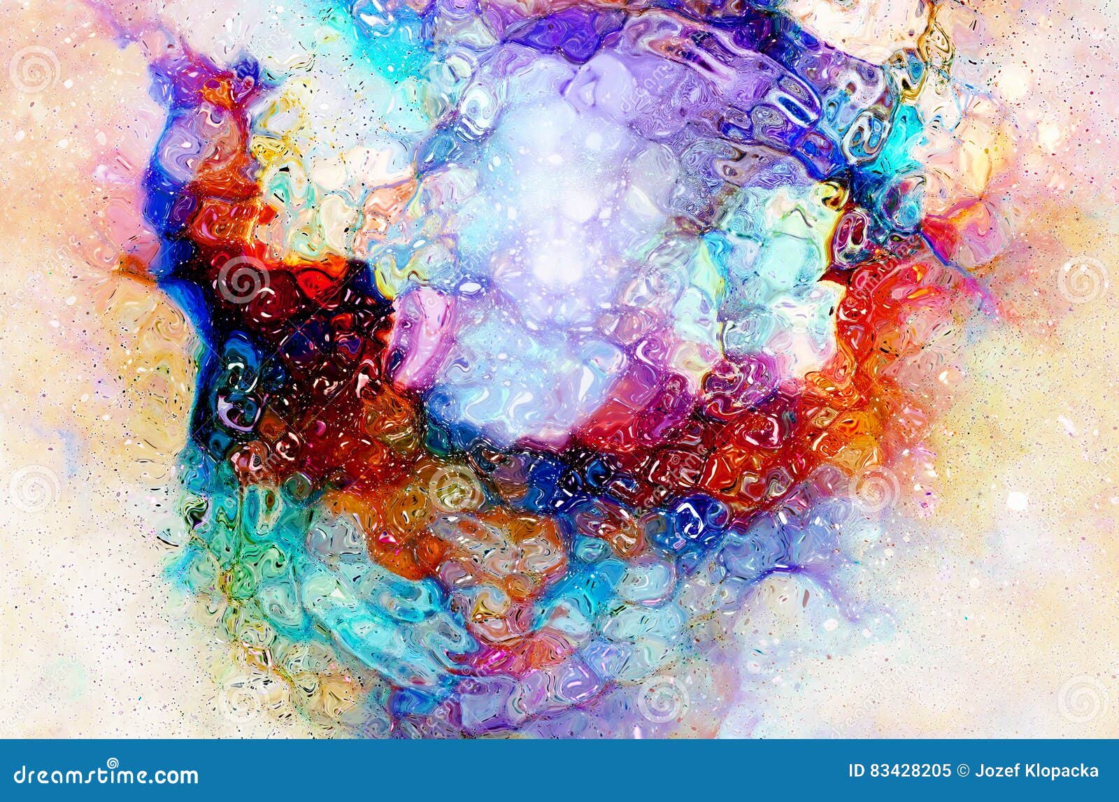 Cosmic Space and Stars, Cosmic Abstract Background and Glass Effect ...