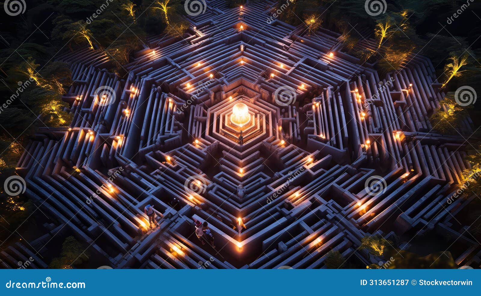 Cosmic star maze stock illustration. Illustration of exploration ...