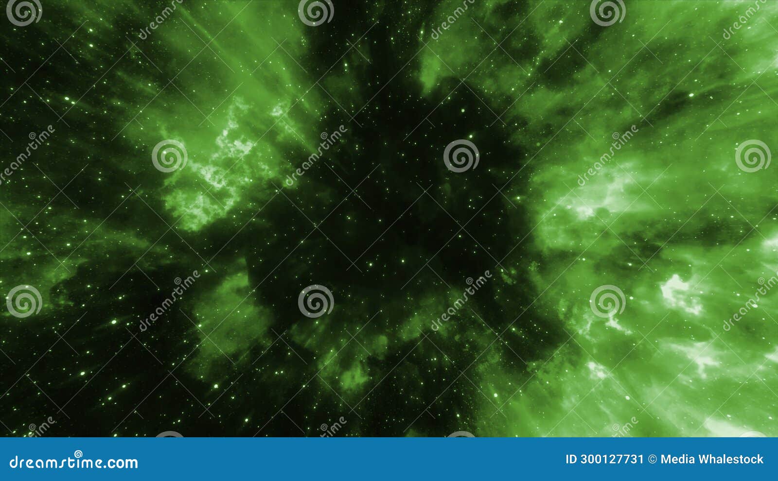 Cosmic Stream with Particles and Flickering Glow. Motion. Bright Cosmic ...