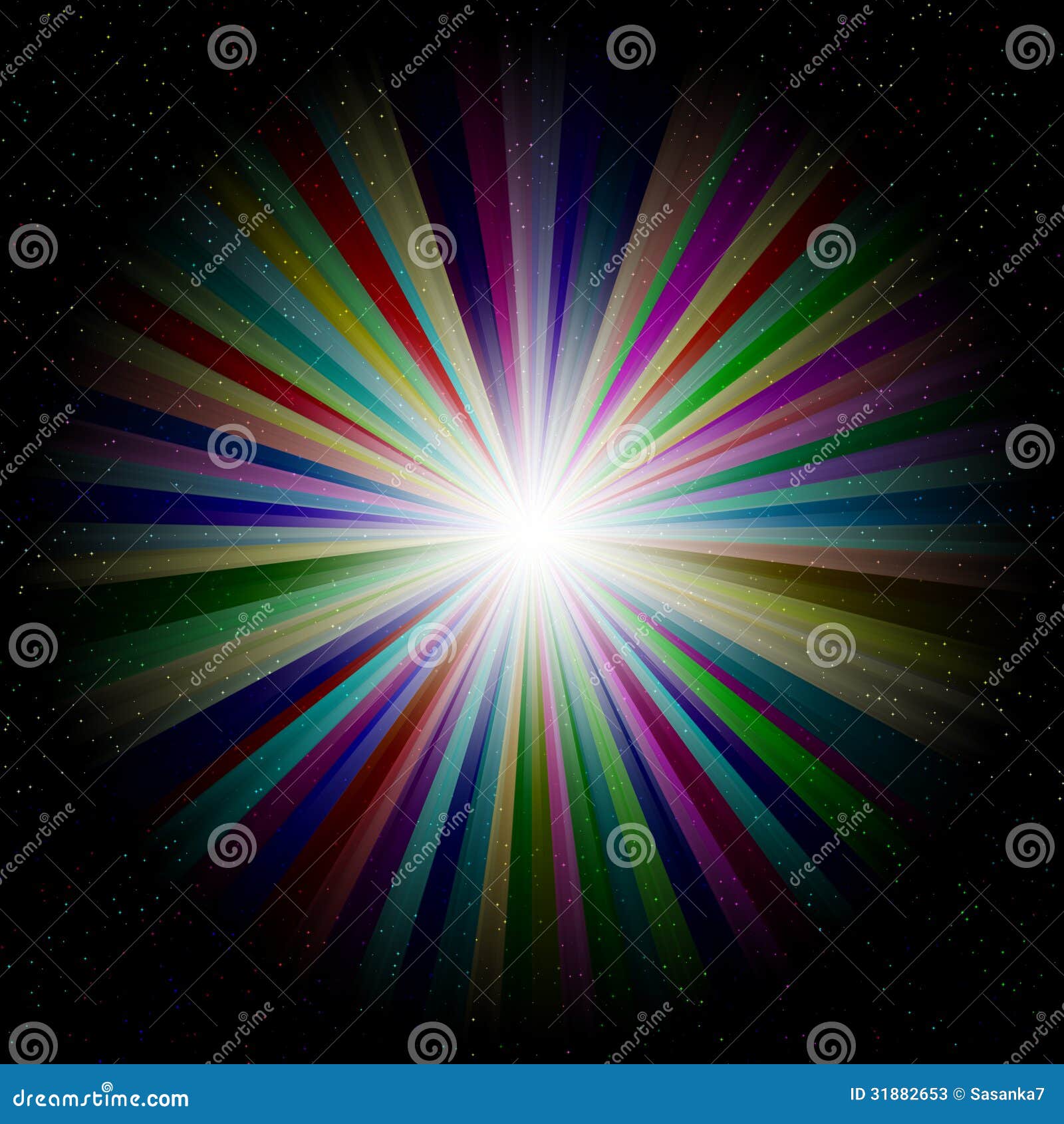 Cosmic Sunburst Royalty-Free Illustration | CartoonDealer.com #31882653
