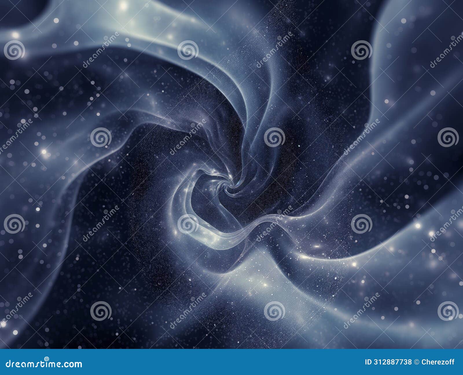Cosmic Swirl in Starry Space Stock Photo - Image of astronomy ...