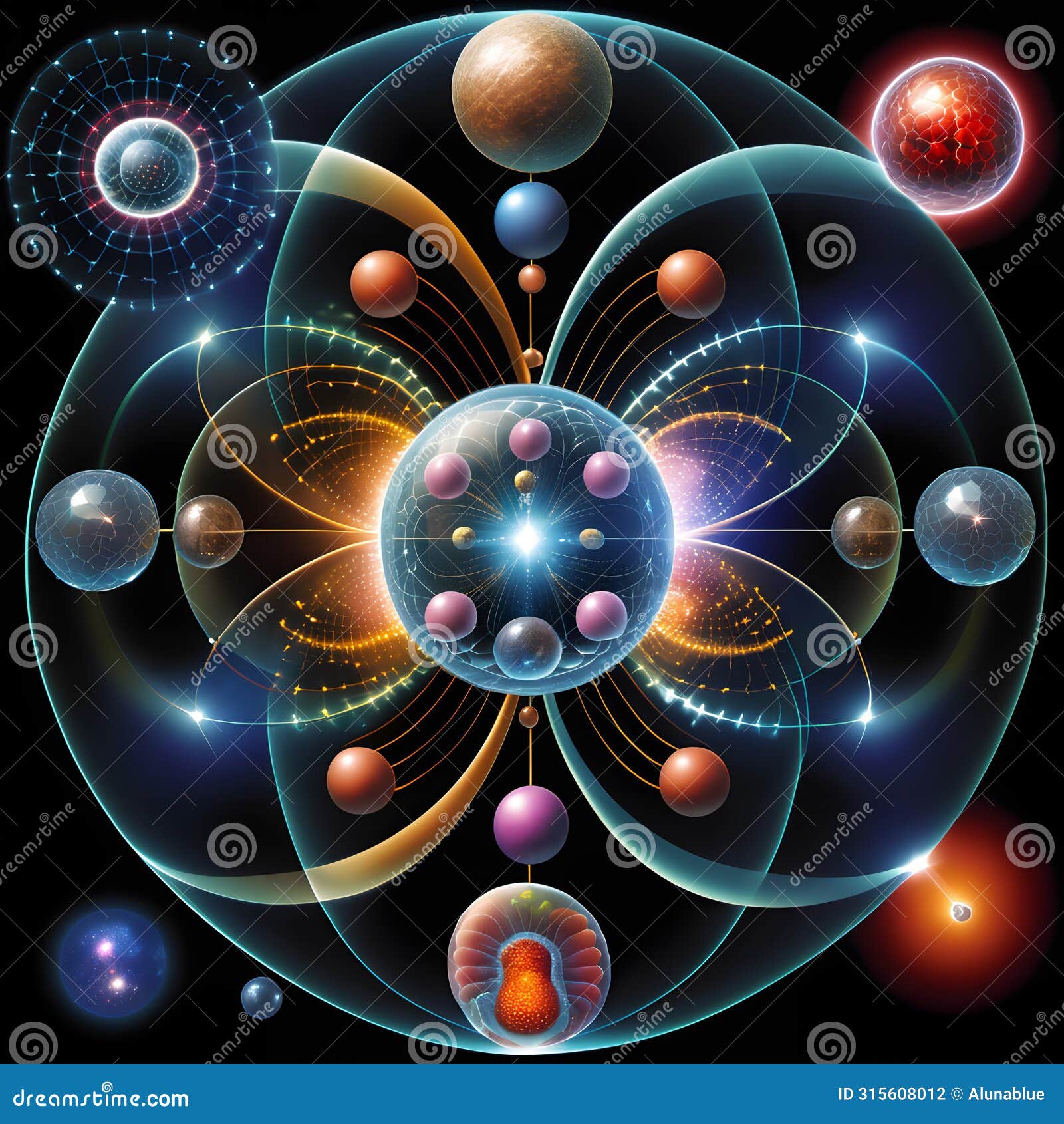 A Symphony Of Atoms Harmoniously Merging To Form An Exquisite Crystal ...