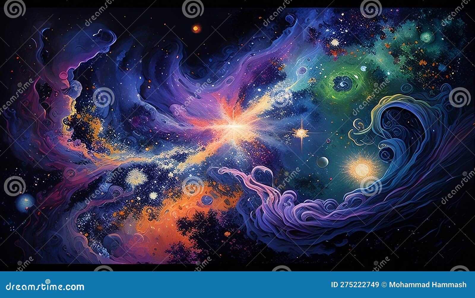"Cosmic Symphony: a Vibrant Display of Galactic Colors and Patterns ...
