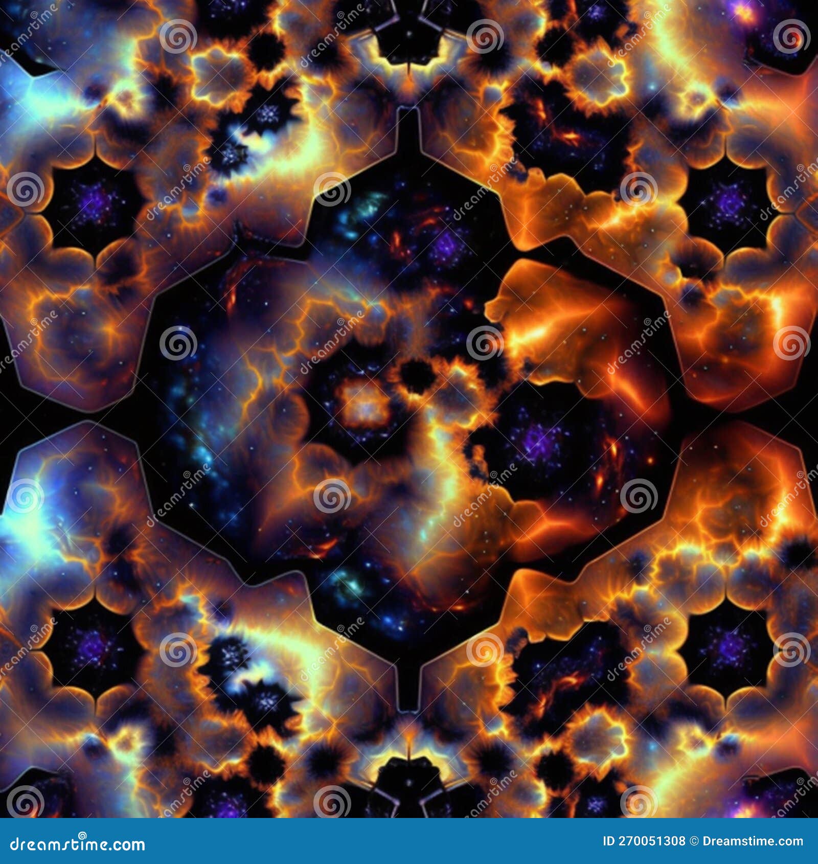 Cosmic themed Pattern stock illustration. Illustration of celestial ...