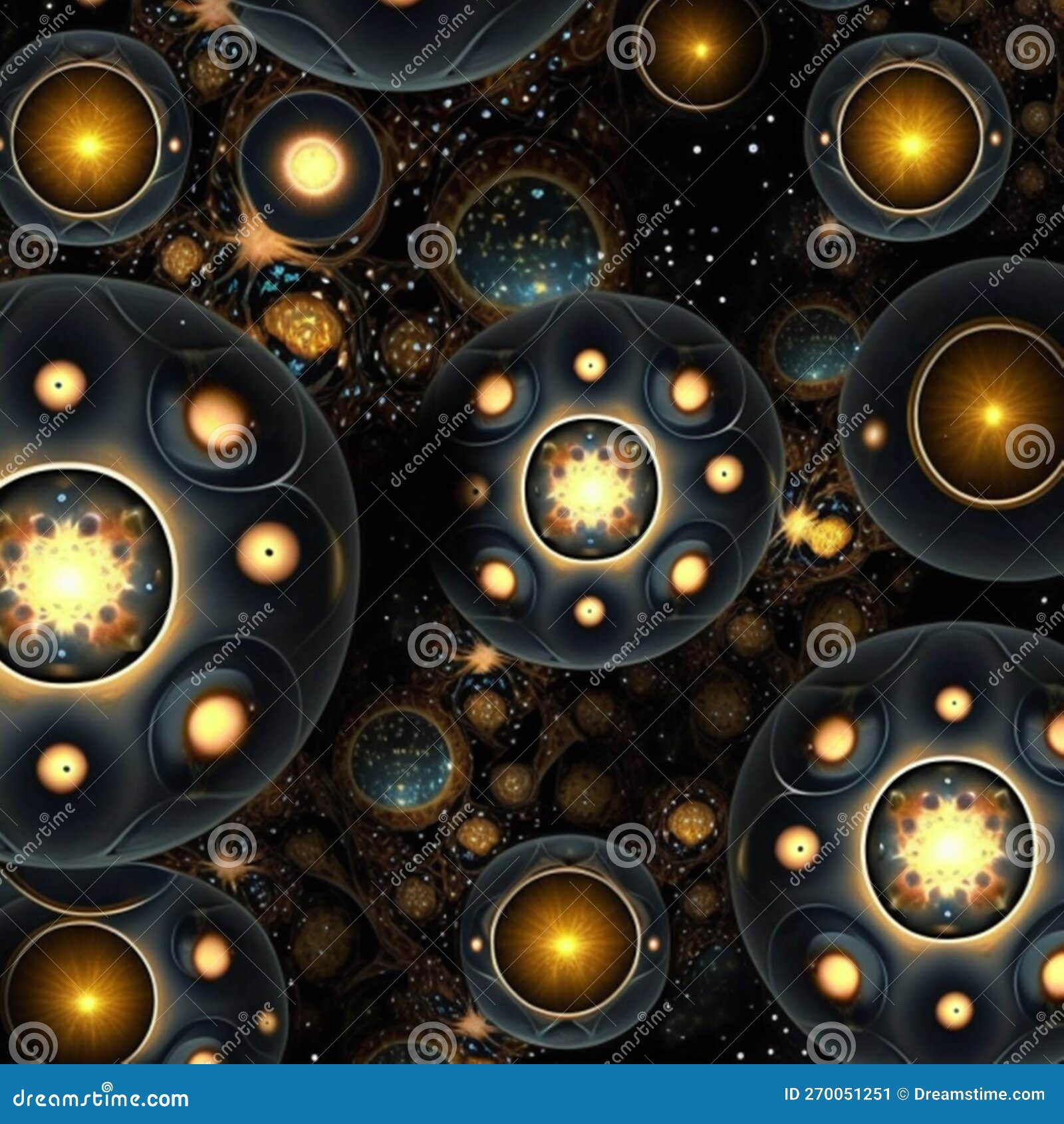 Cosmic themed Pattern stock illustration. Illustration of celestial ...