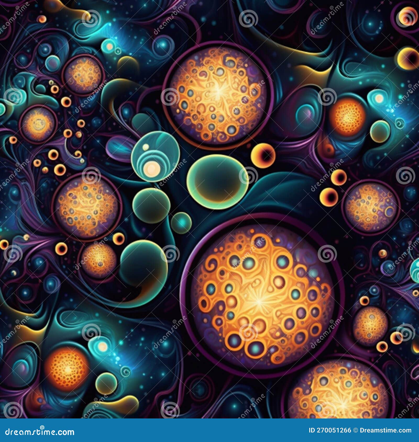 Cosmic themed Pattern stock illustration. Illustration of radiation ...