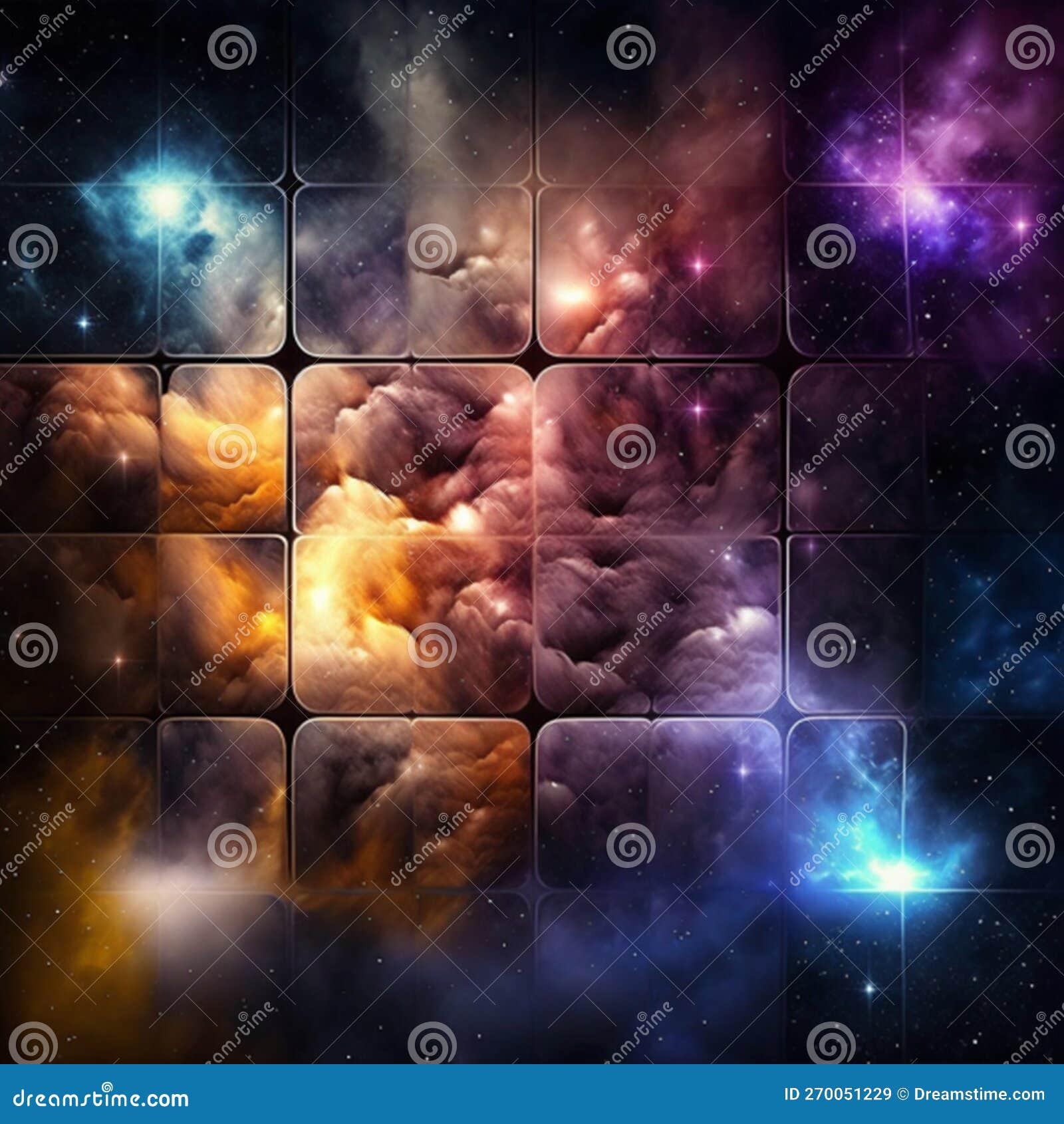Cosmic themed Pattern stock illustration. Illustration of interstellar ...