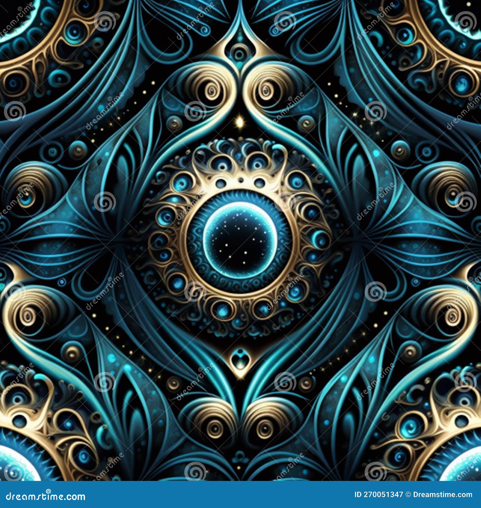 Cosmic themed Pattern stock illustration. Illustration of technology ...