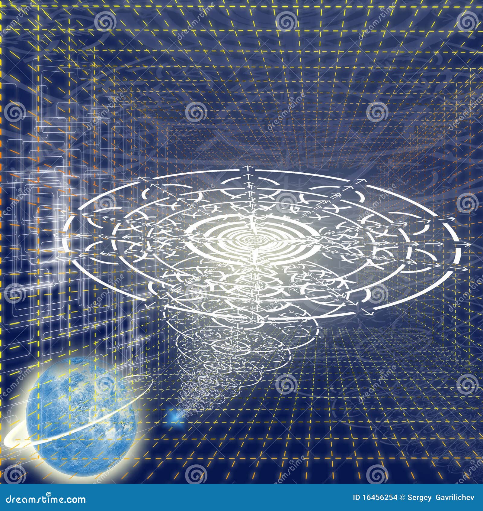 Cosmic tornado stock illustration. Illustration of energetics - 16456254