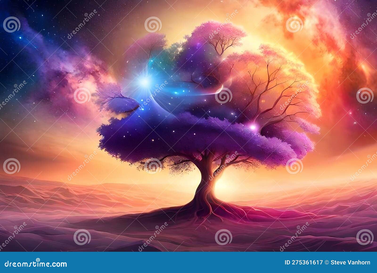 Cosmic Tree of Life stock illustration. Illustration of contemplation ... Cosmic Tree of Life stock illustration. Illustration of contemplation ...