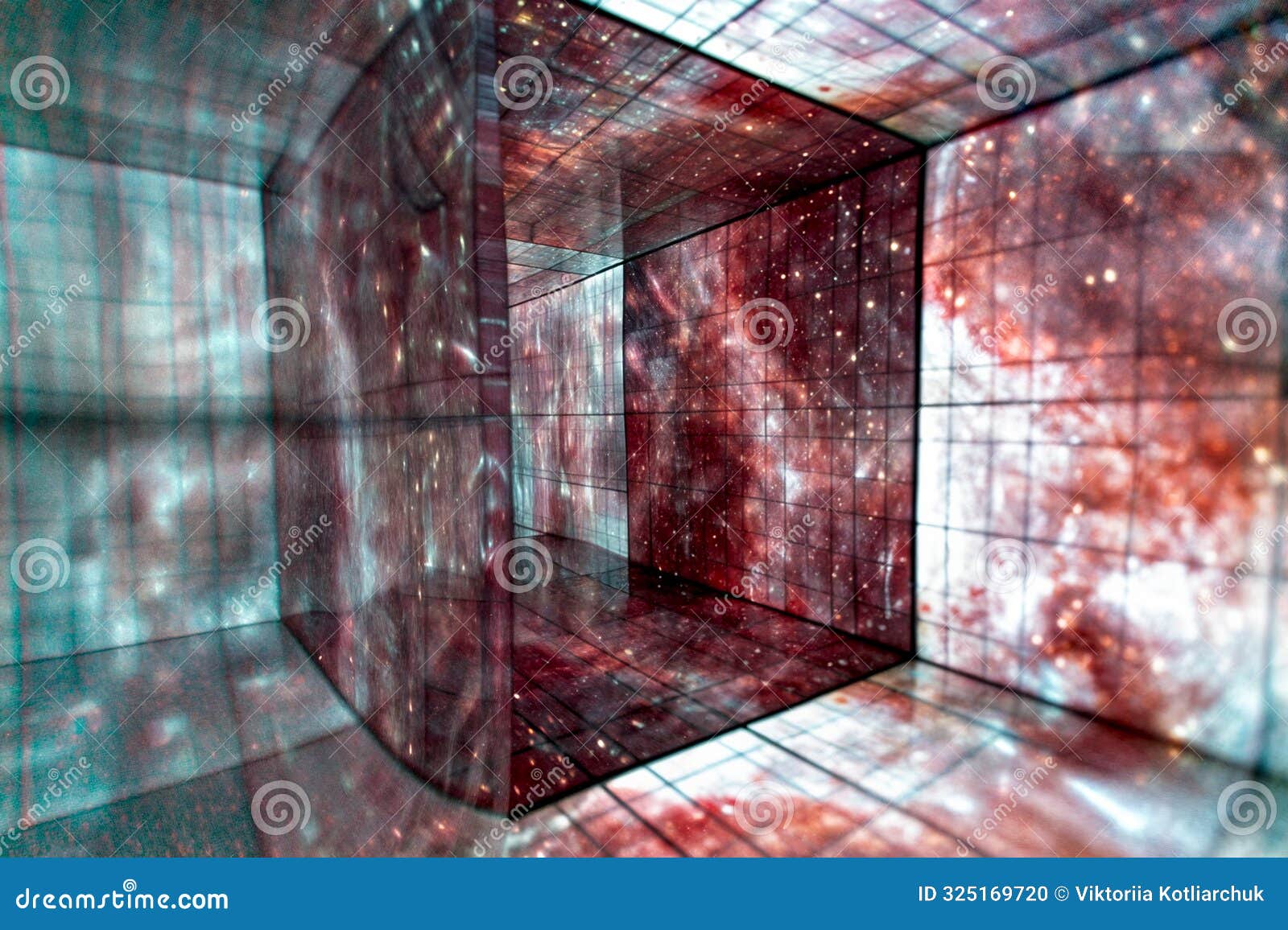 The Cosmic Universe in the Form of a Geometric Model Stock Photo ...