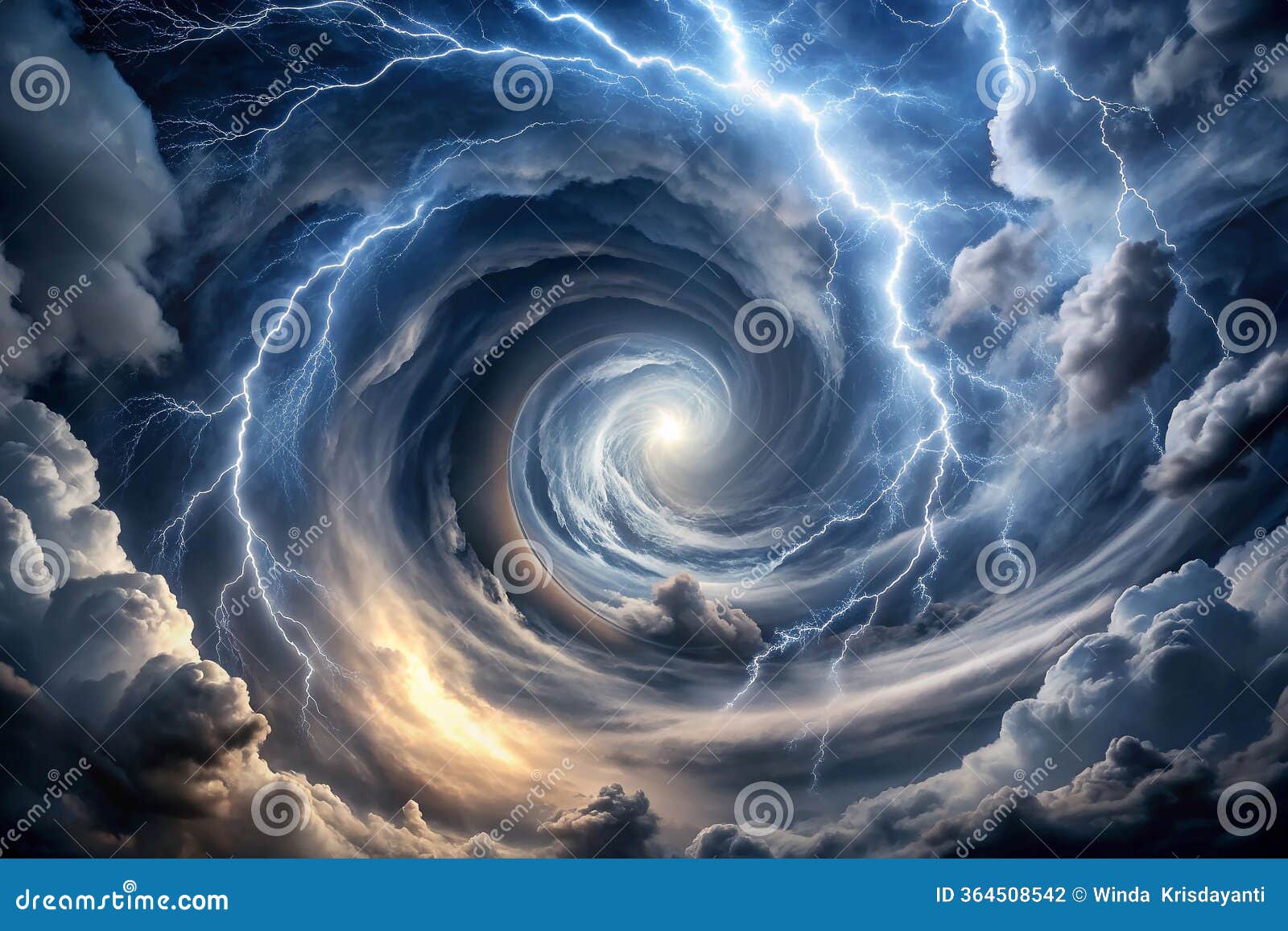 Vortex Lightning Abstract Painting Stock Image | CartoonDealer.com ...