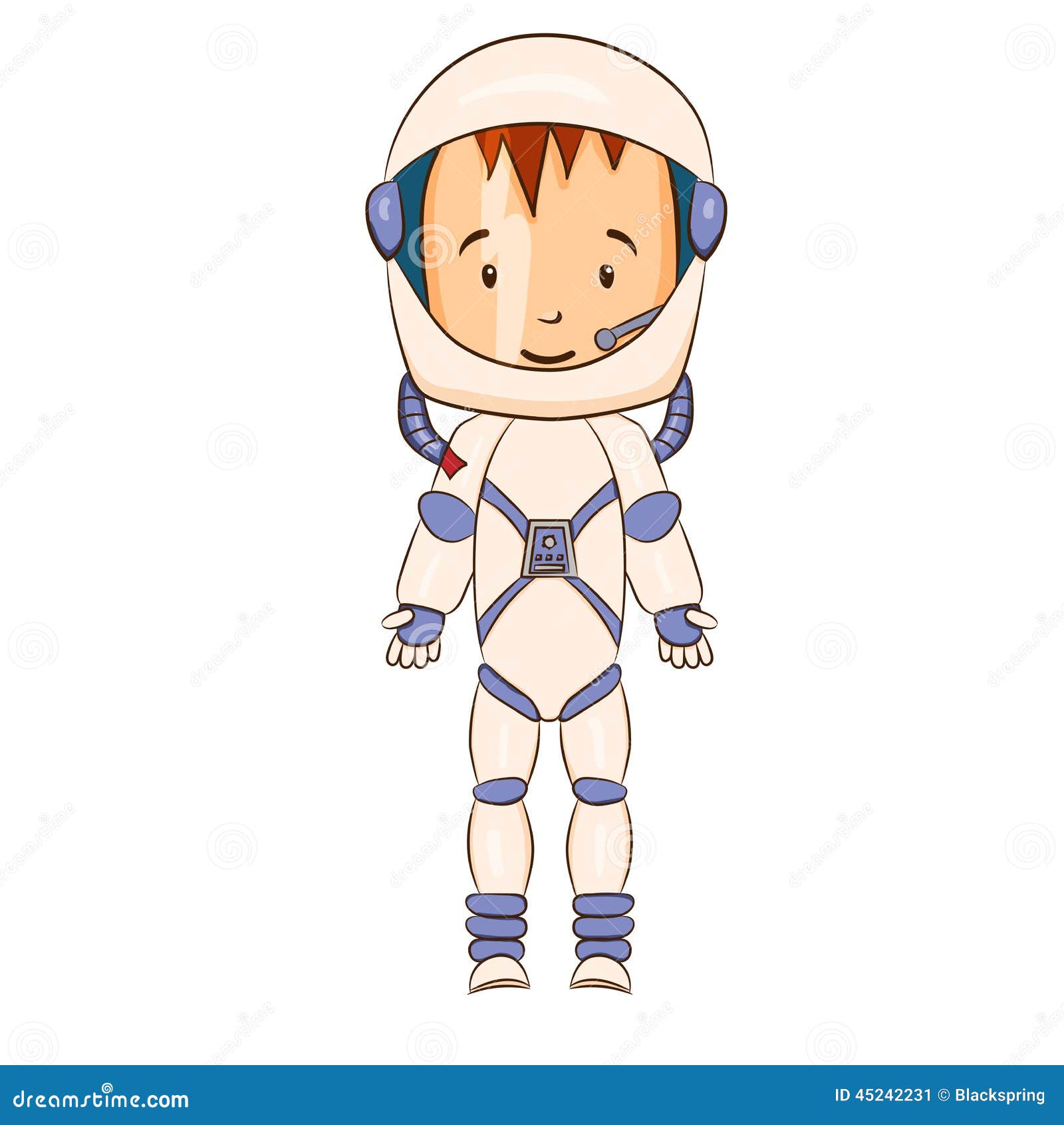 Cosmonaut Cartoon Character Stock Vector - Illustration of travel ...