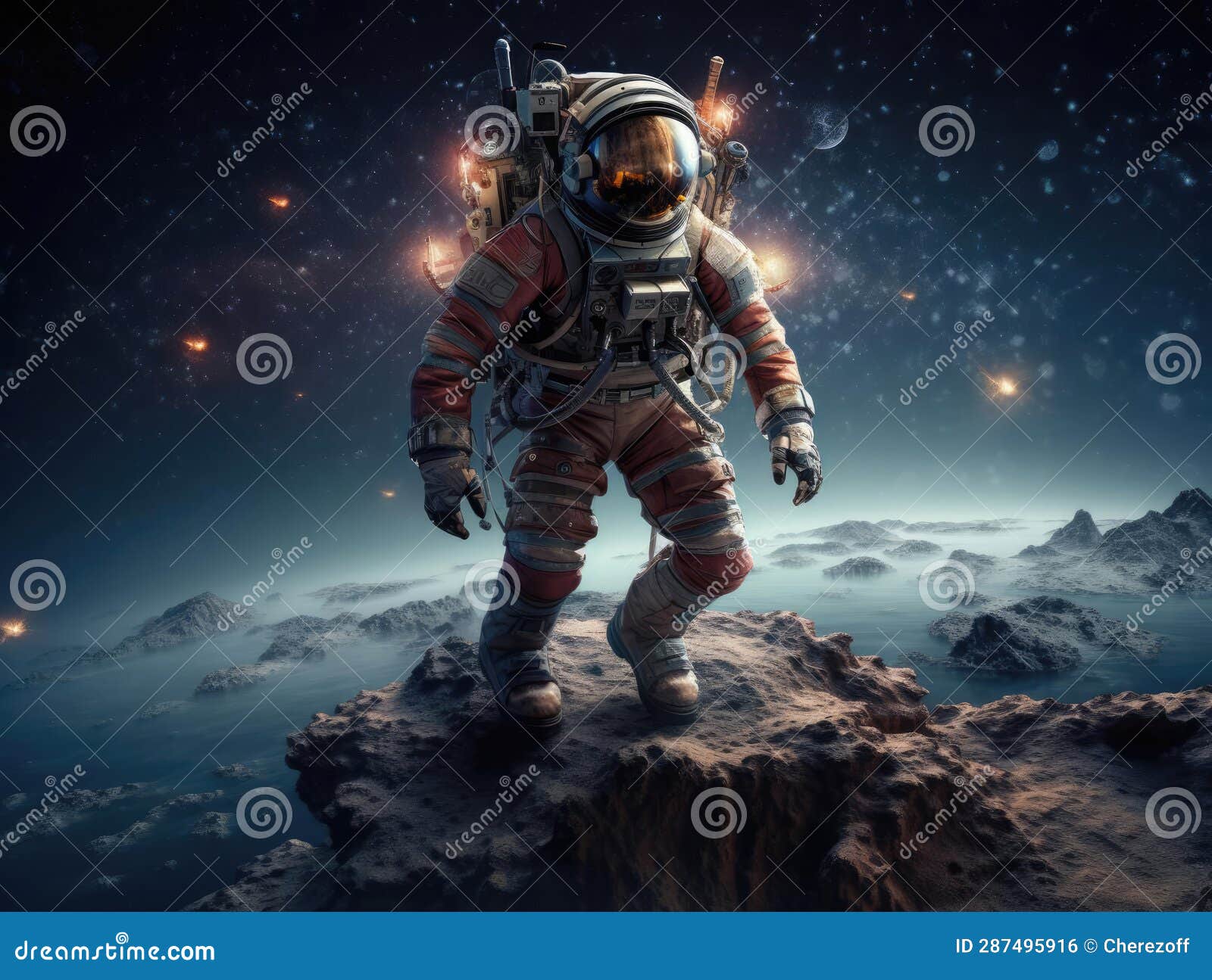 Cosmonaut in virtual space stock illustration. Illustration of black ... Cosmonaut in virtual space stock illustration. Illustration of black ...