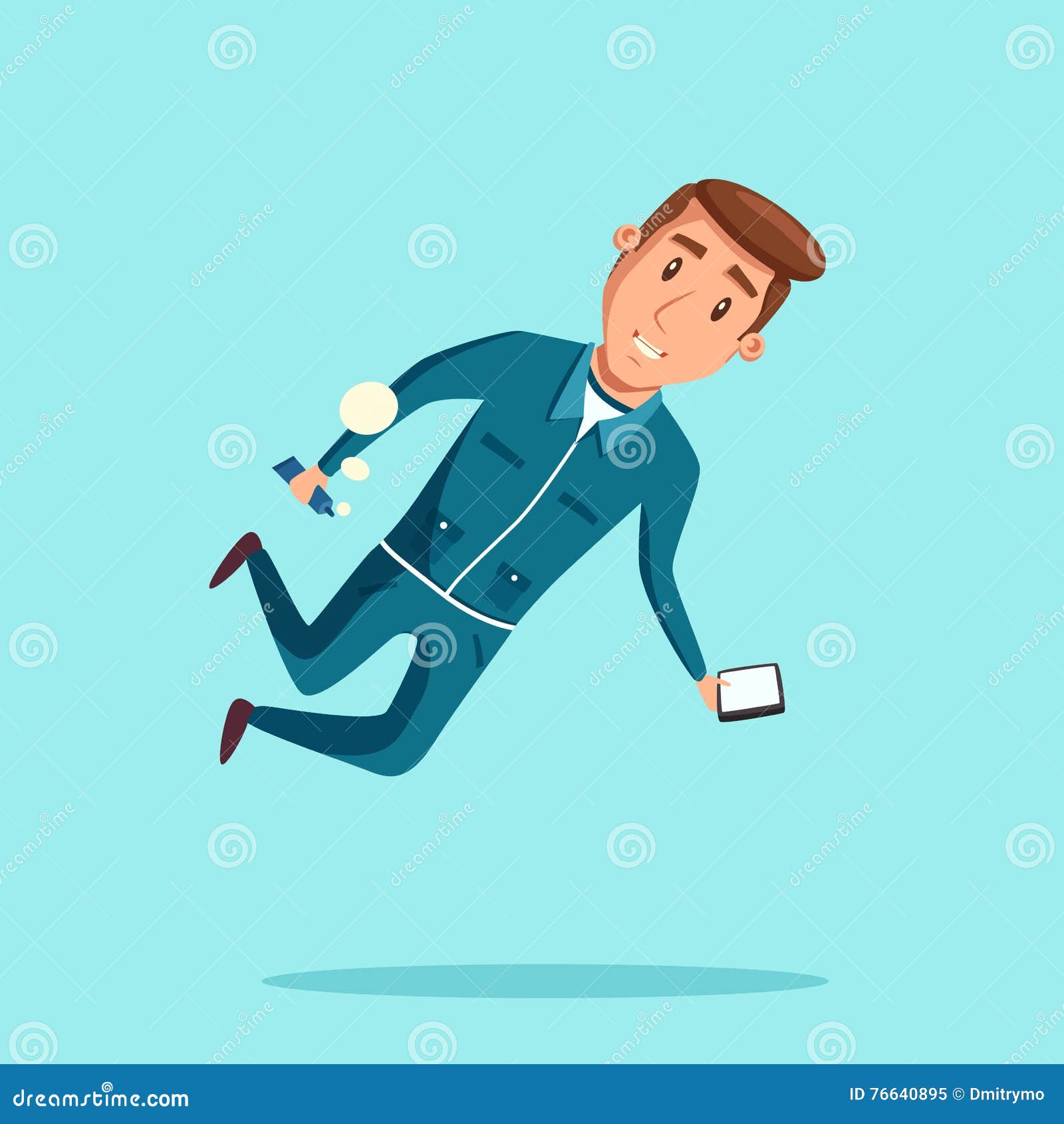 Gravity Vector Illustration. Explained Natural Force To Objects With ...