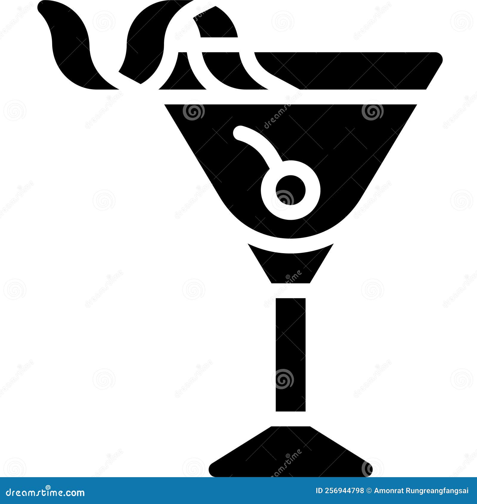 Cosmopolitan Cocktail Icon Alcoholic Mixed Drink Vector Stock Vector