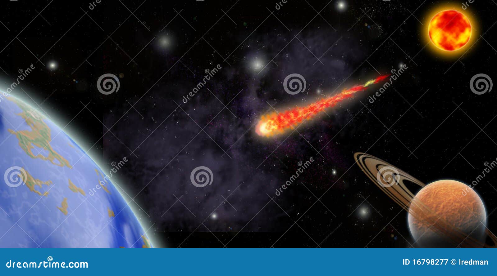 Cosmos stock illustration. Illustration of comet, system - 16798277