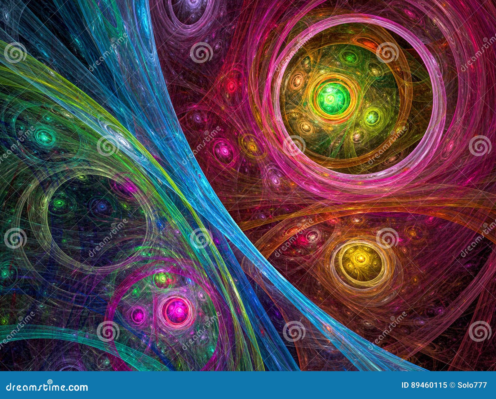 Cosmos Background - Abstract Digitally Generated Image Stock ...