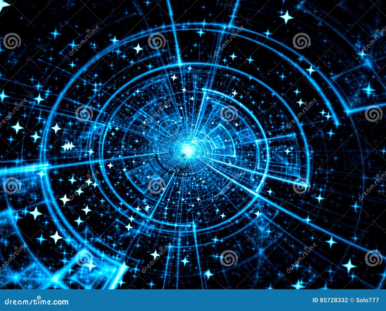 Abstract Scientifical Blue Connection Semisphere Background Layout ...