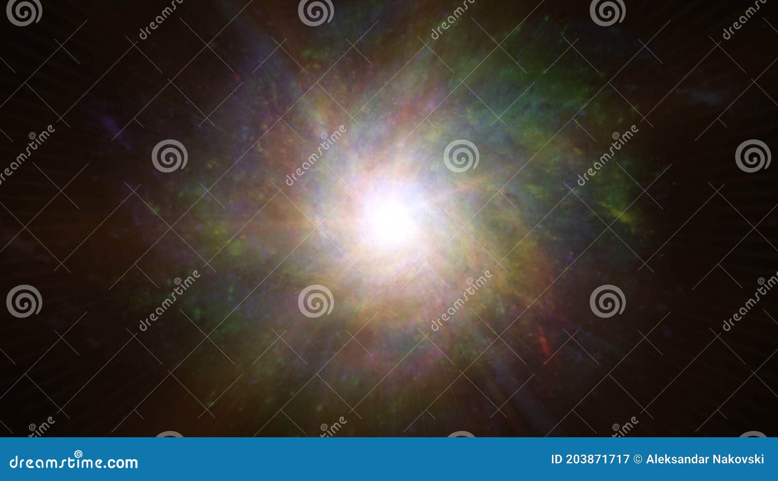 Cosmos Galaxy Nebula Ray Light Stock Illustration - Illustration of ...