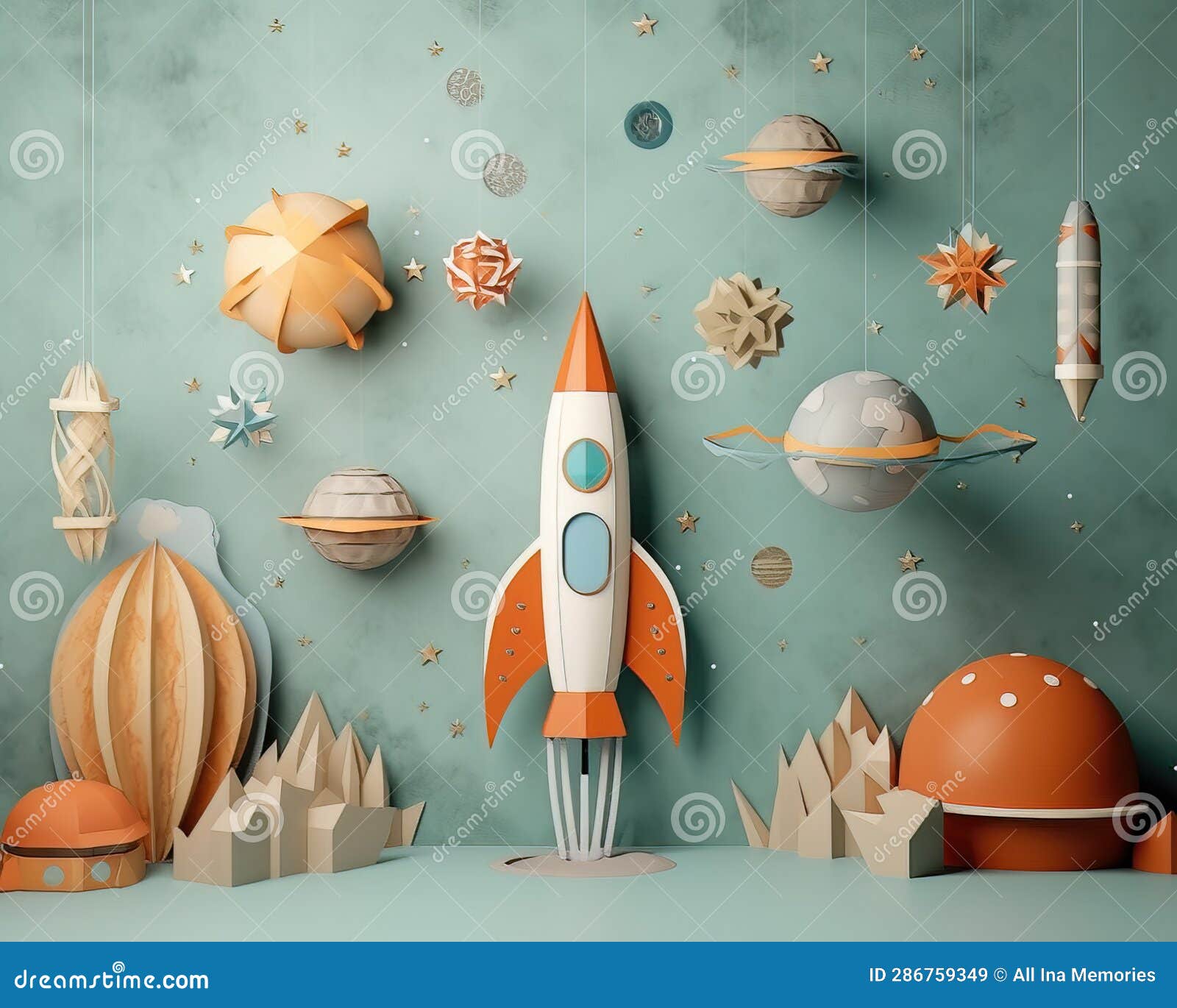 Cosmos Magic Sky and Planets Pattern with Stars Smash Cake Backdrop ...