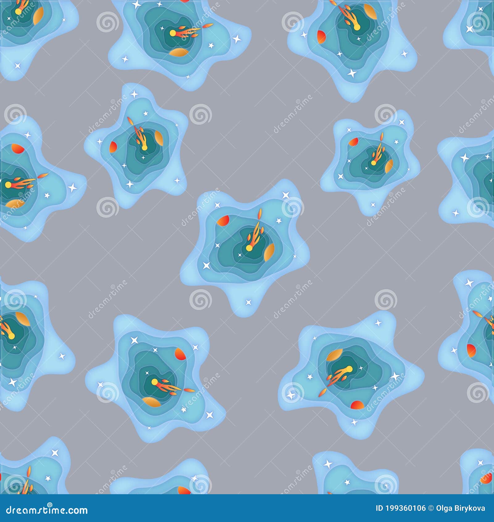 Cosmos pattern stock illustration. Illustration of creative - 199360106