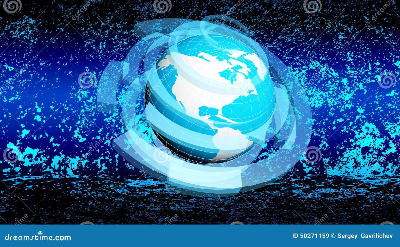 Cosmos.Science research stock illustration. Illustration of computer ...