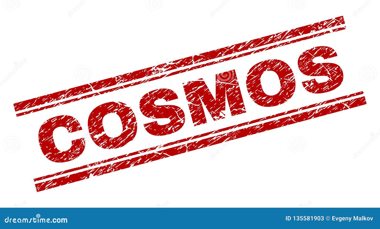 Grunge Textured COSMOS Stamp Seal Stock Vector - Illustration of draft ...