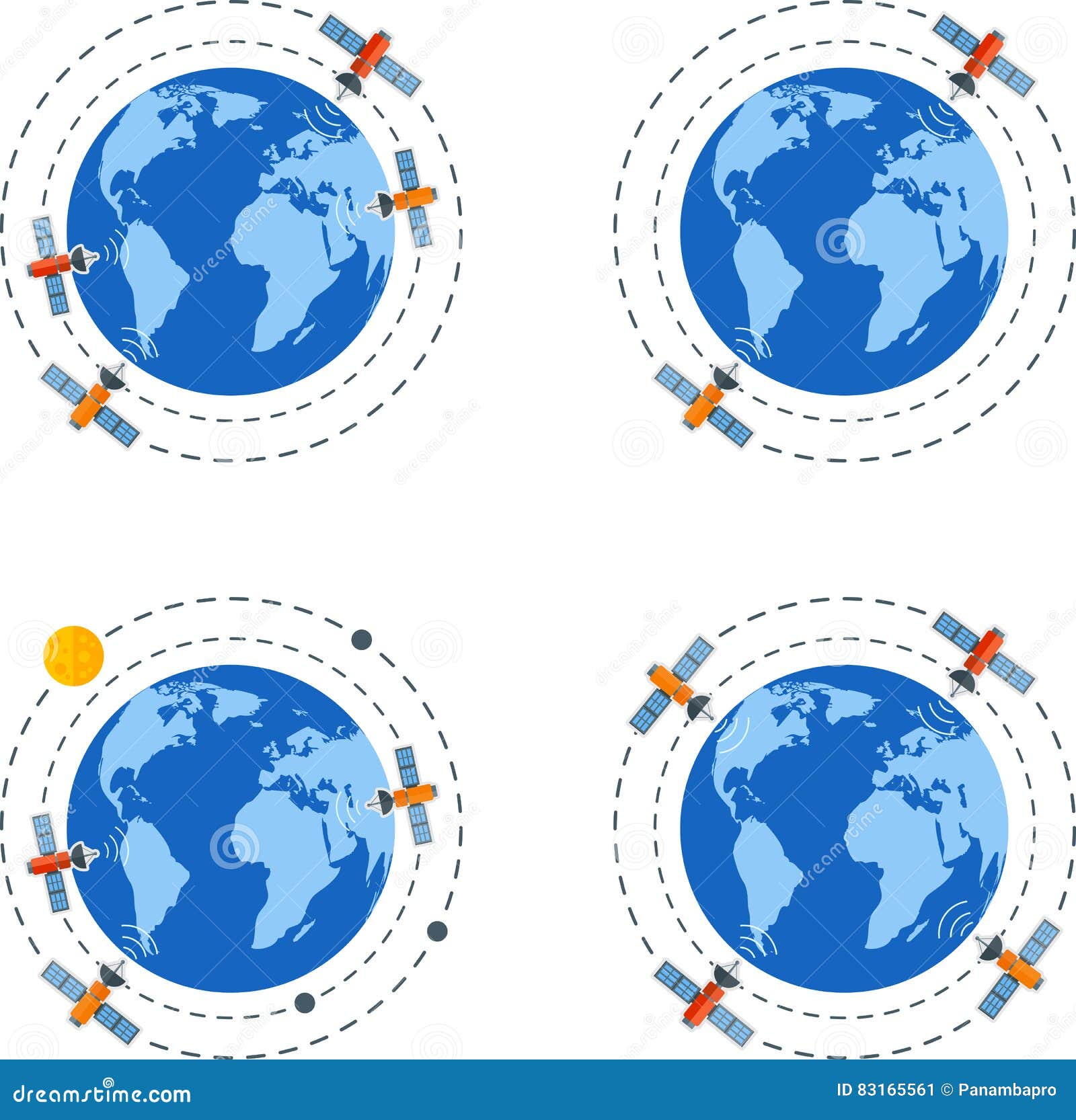 Cosmos stock vector. Illustration of icon, moon, navigation - 83165561