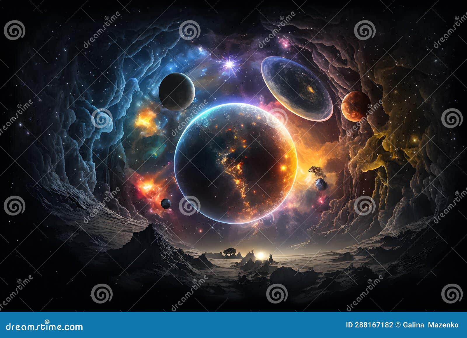 Cosmos and Star, Background.Ai Generation Stock Photo - Image of ...