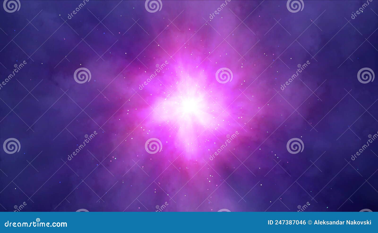 Cosmos Star Ray Light Space Particle Nebula Stock Illustration ...