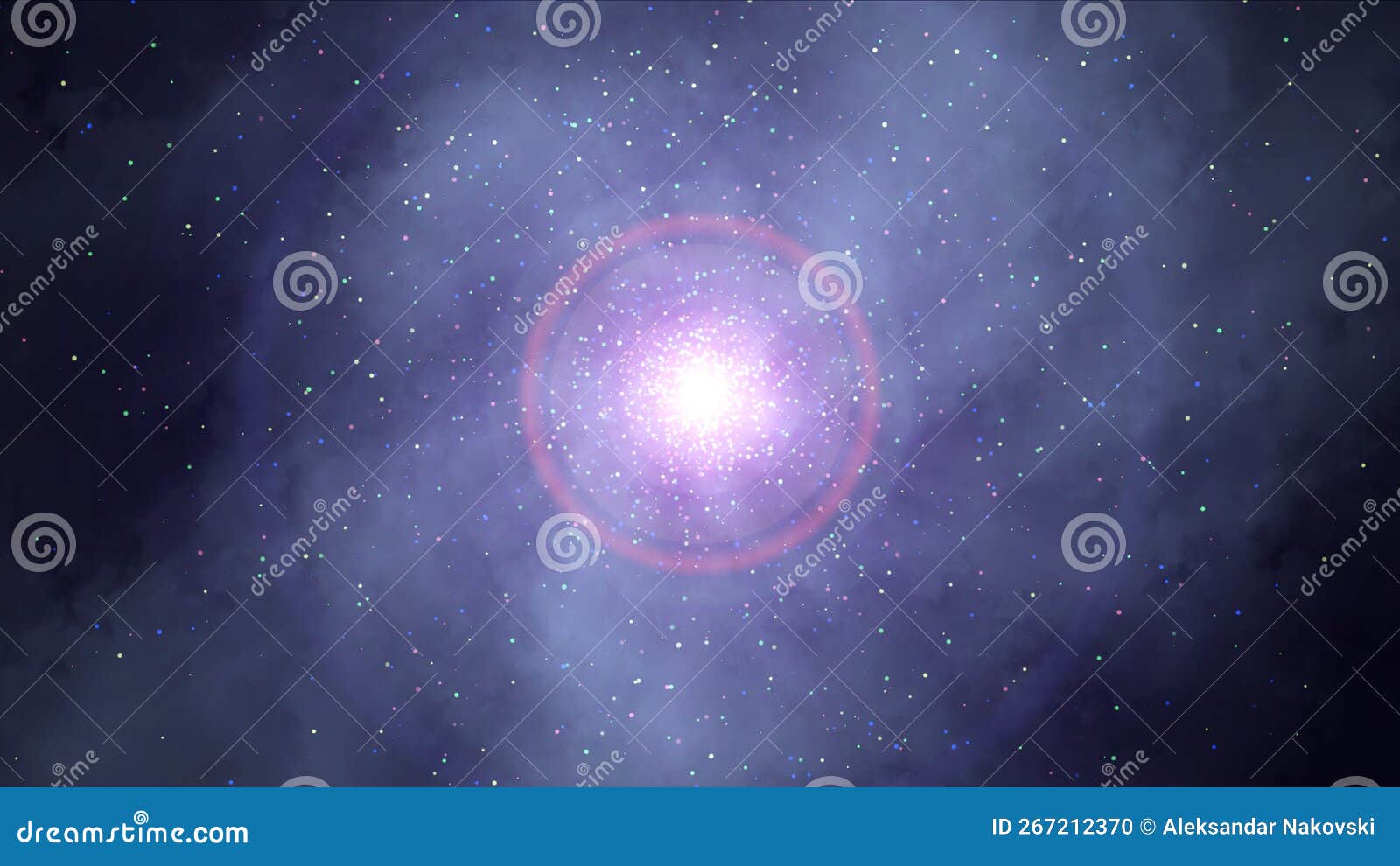 Cosmos Star Ray Light Space Particle Nebula Stock Illustration ...