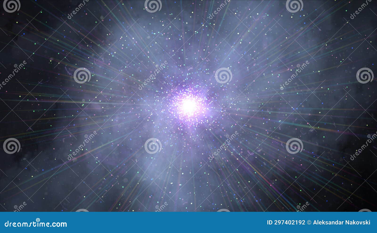Cosmos Star Ray Light Space Particle Nebula Stock Illustration ...