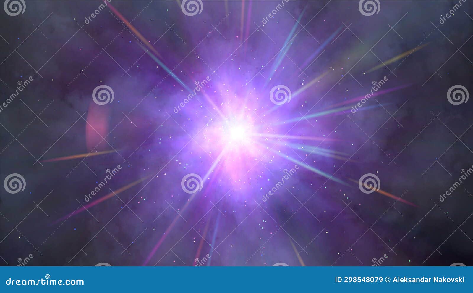 Cosmos Star Ray Light Space Particle Nebula Stock Illustration ...