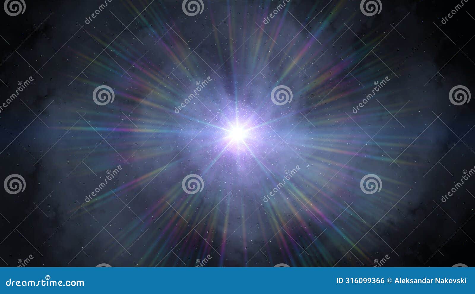 Cosmos Star Ray Light Space Particle Nebula Stock Illustration ...