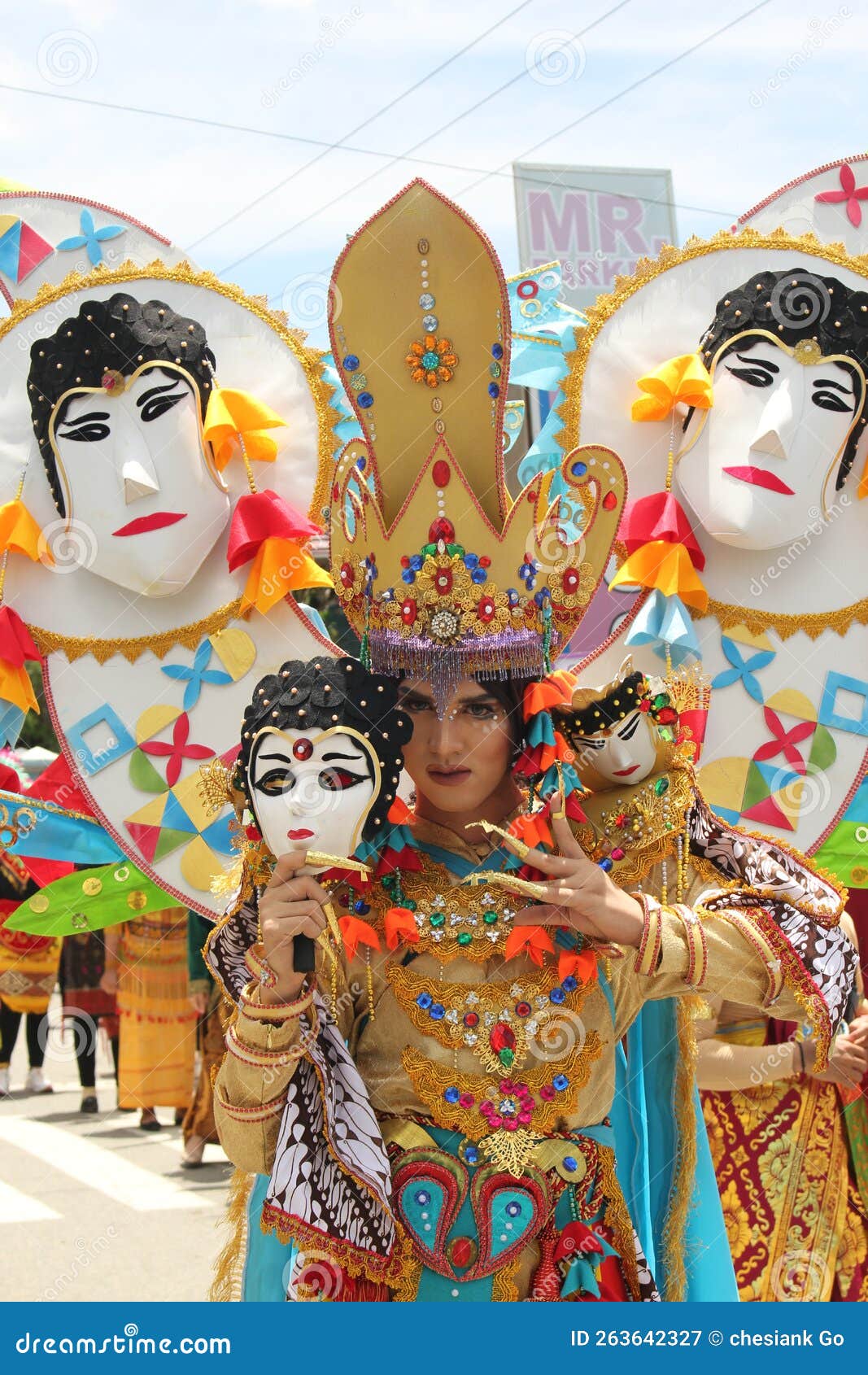 Cosplay so Many Face on Body Carnival Editorial Photography - Image of ...