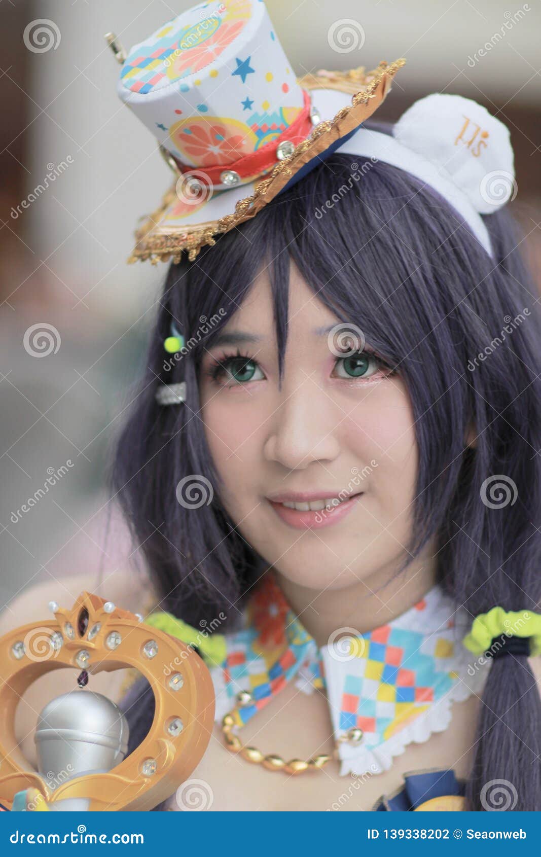 The Cosplayers Posing at the Fair Editorial Photography - Image of ...