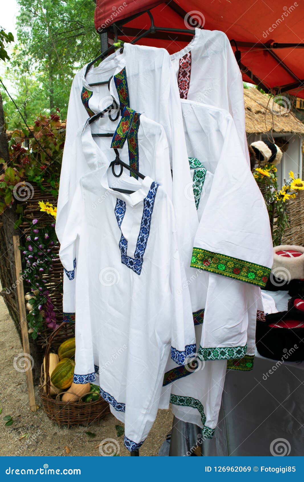 Cossack Embroidery. Traditional Cossack Clothes. Stock Image - Image of ...