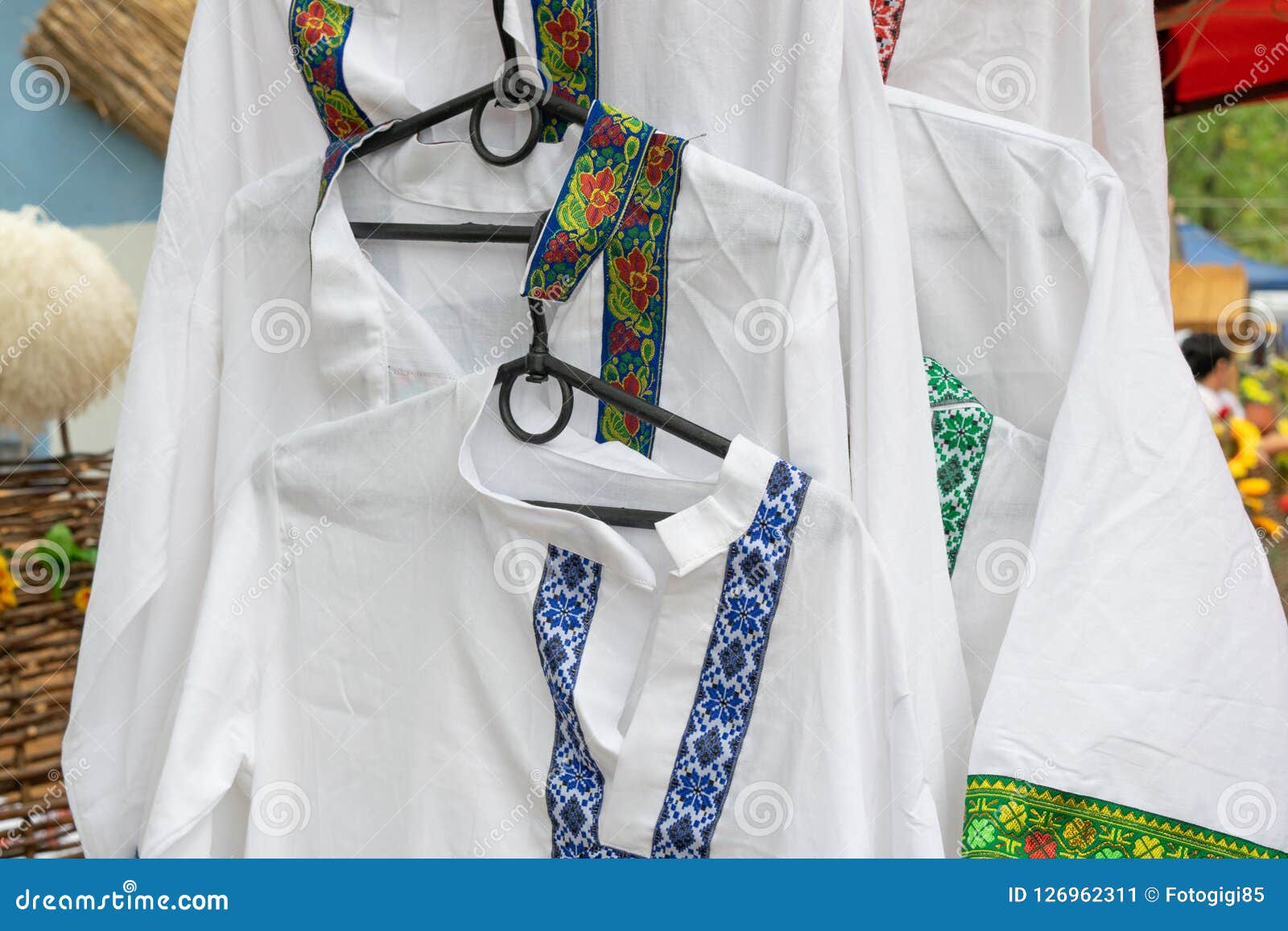 Cossack Embroidery. Traditional Cossack Clothes. Stock Image - Image of ...