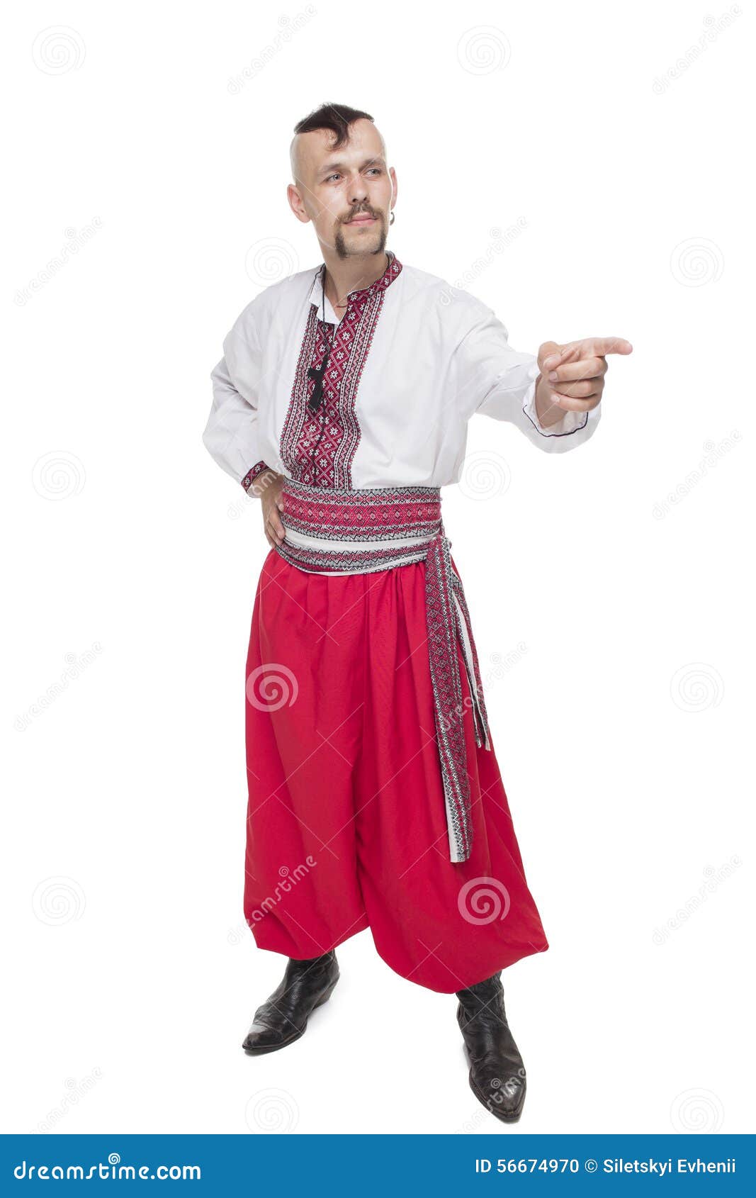 Cossack isolated stock photo. Image of historical, standing - 56674970