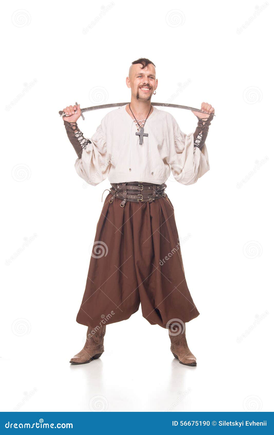 Cossack isolated stock photo. Image of military, warrior - 56675190