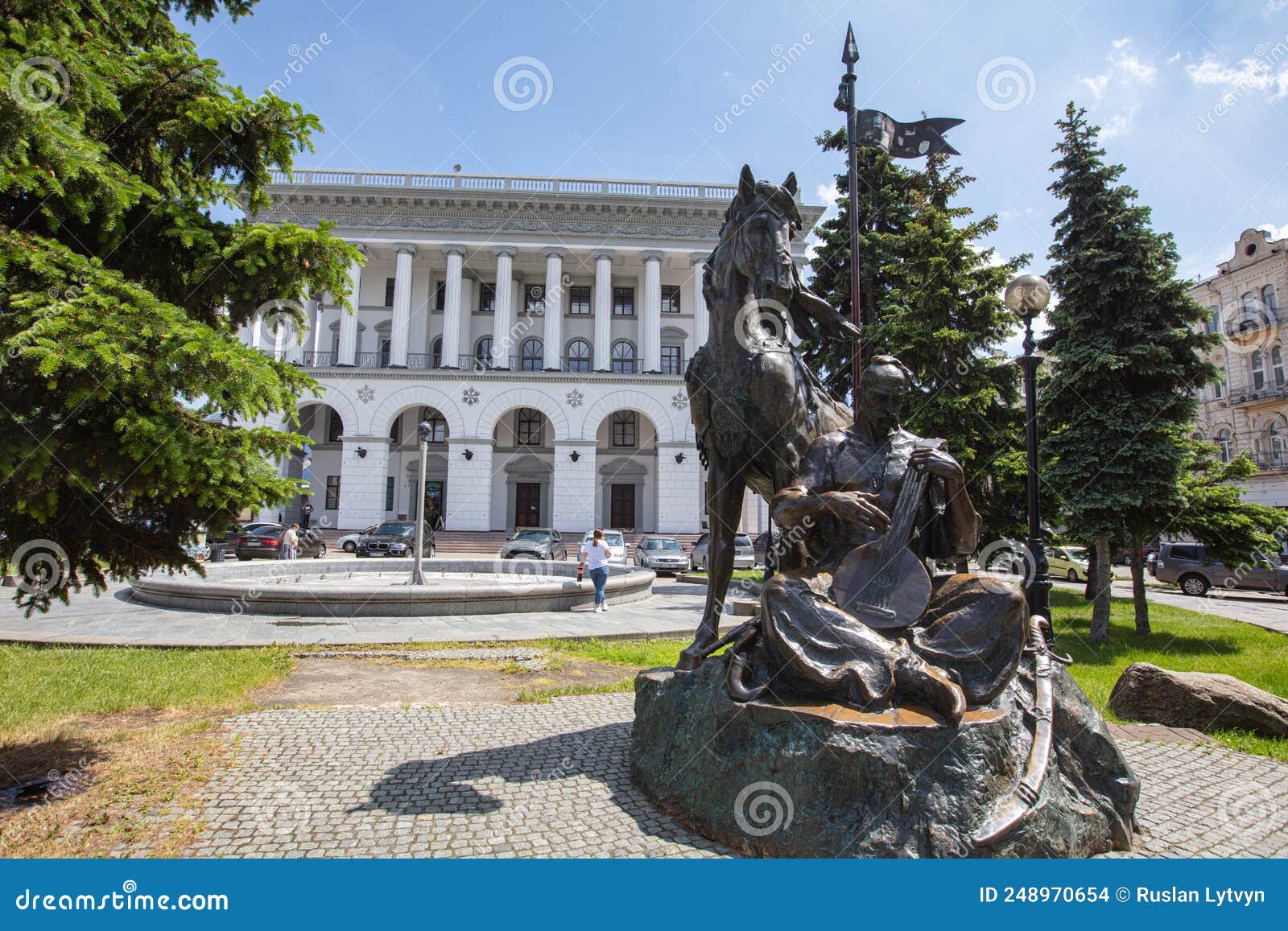 Cossack Mamay Monument in Kyiv, Ukraine Editorial Stock Image - Image ...