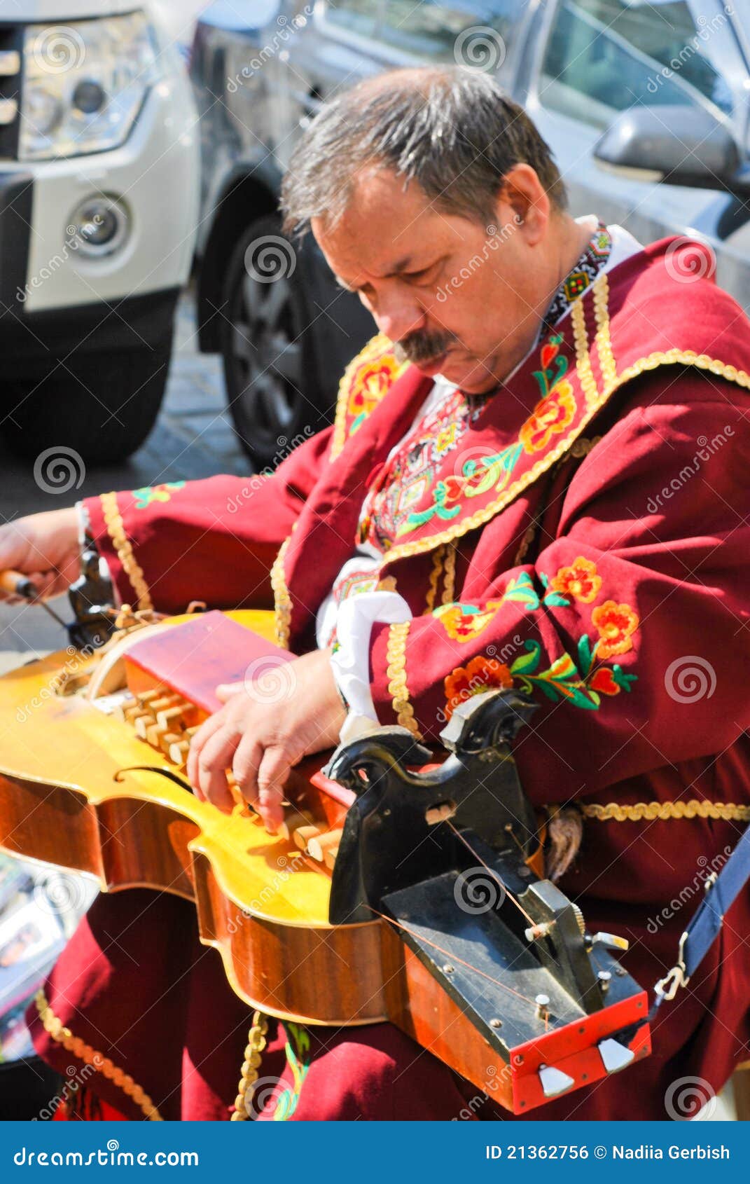 Cossack Playing the Hand Organ Editorial Photo - Image of festival ...