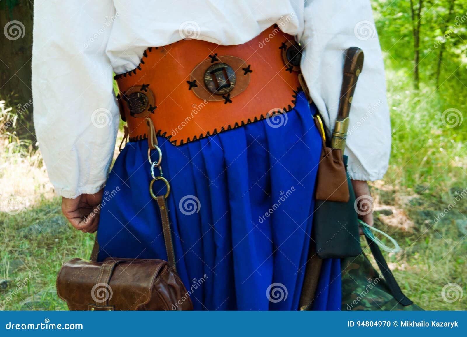 Cossack`s back with armor stock photo. Image of belt - 94804970