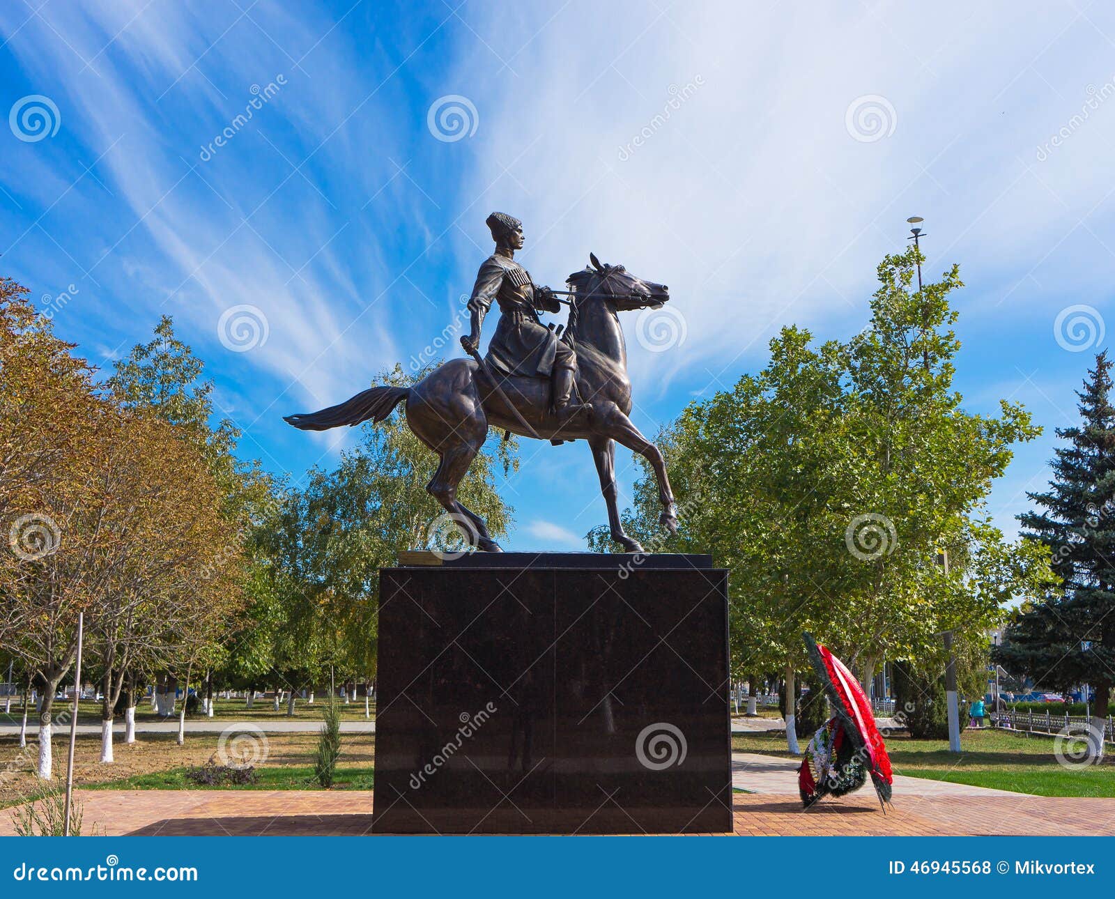Cossack 1 stock photo. Image of saber, statue, cossack - 46945568