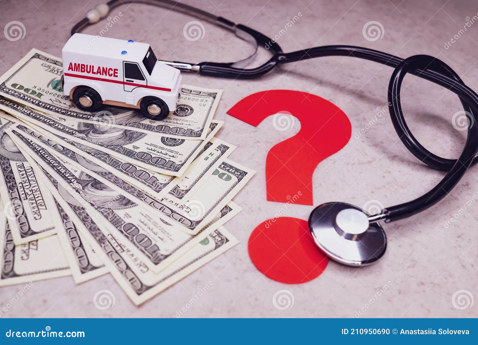 Cost of Ambulance Services. Emergency Services are on USD. Stock Photo ...