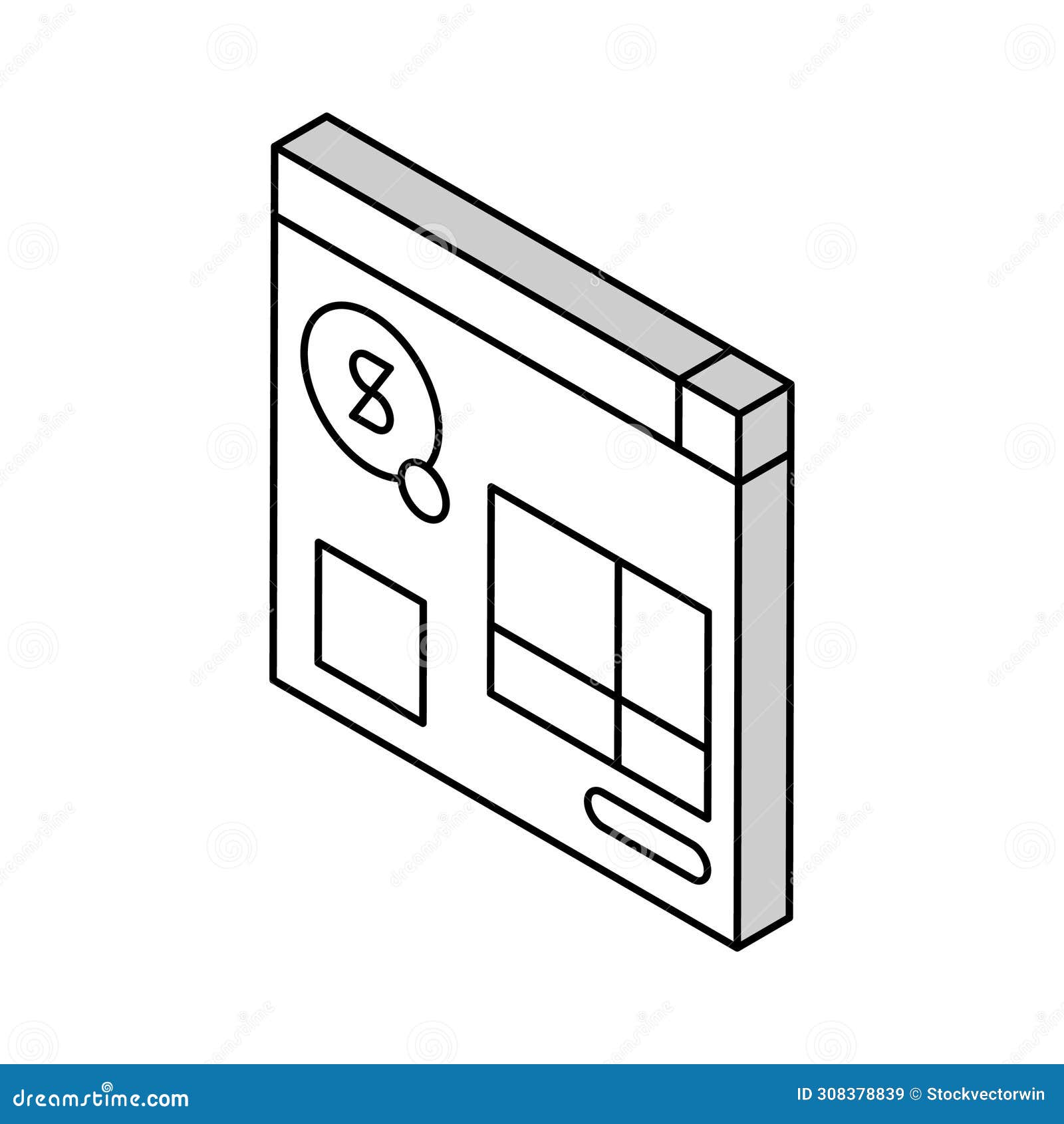 Cost Analysis Logistic Manager Isometric Icon Vector Illustration Stock ...