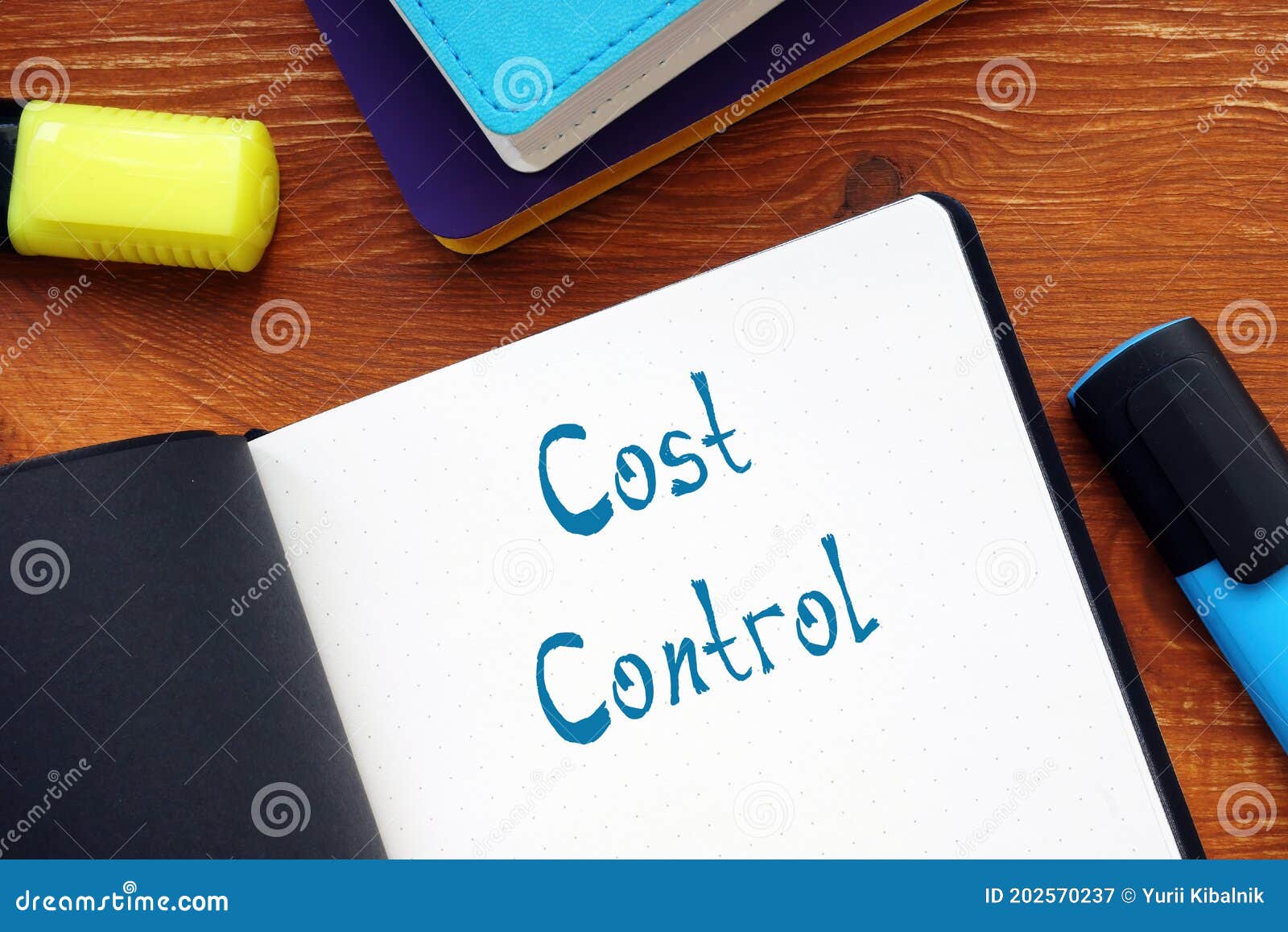Cost Control Sign on the Piece of Paper Stock Image - Image of ...